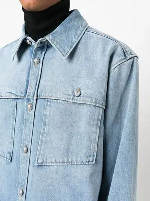 Balmain Faded Denim Shirt-jacket