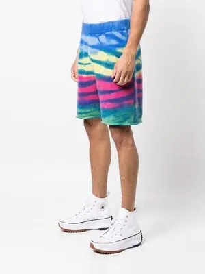 THE ELDER STATESMAN Frank Striped Cashmere Shorts