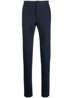 Incotex Check-pattern Straight-leg Trousers