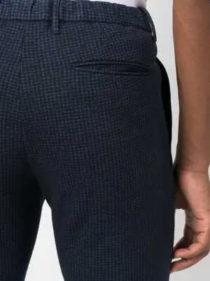 Incotex Check-pattern Straight-leg Trousers