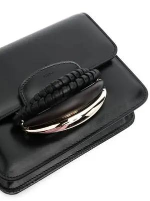 Chloé Kattie Leather Cross Body Bag - Black