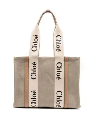 Chloé Woody Tote Bag - Neutrals