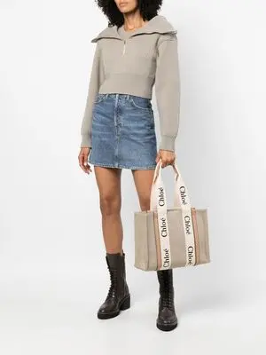 Chloé Woody Tote Bag - Neutrals