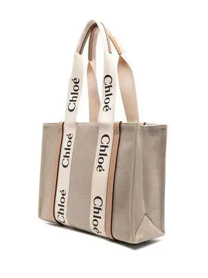 Chloé Woody Tote Bag - Neutrals