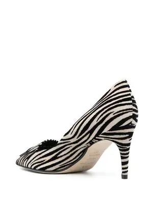 SERGIO ROSSI Sr1 90mm Zebra-print Pumps