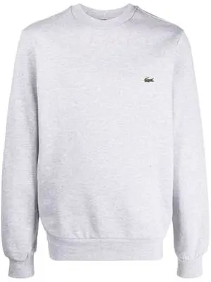 Lacoste Crew Neck Fleece Jumper - Grey