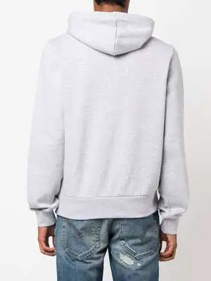 Lacoste Logo-patch Fleece Hoodie - Grey