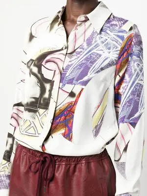 Stella McCartney Abstract Print Buttoned Shirt