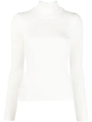 COURREGES Reedition Ribbed Sweater - White
