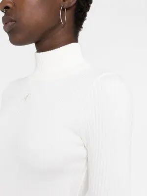 COURREGES Reedition Ribbed Sweater - White