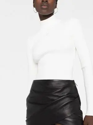 COURREGES Reedition Ribbed Sweater - White