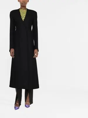 Attico V-neck Long Coat
