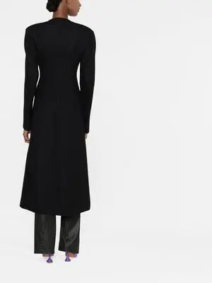 Attico V-neck Long Coat
