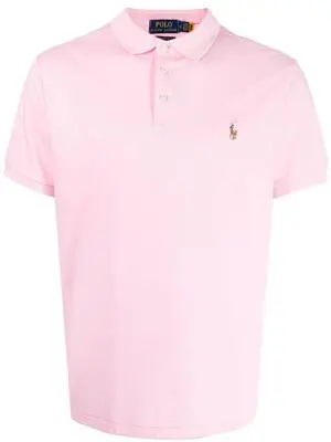 Polo Ralph Lauren Embroidered-logo Polo Shirt - Pink