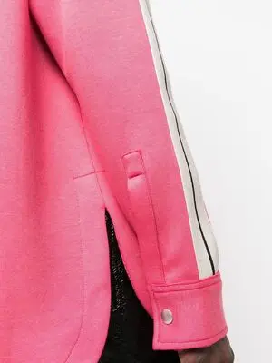 Palm Angels Logo-print Striped Shirt - Pink