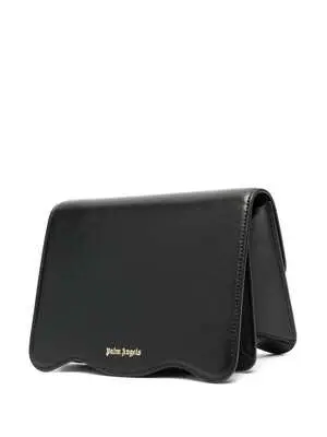 Palm Angels Palm-motif Leather Shoulder Bag - Black