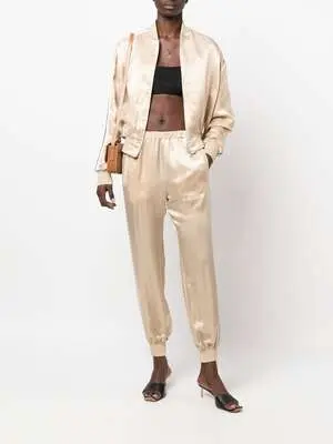 Palm Angels Striped Bomber Jacket