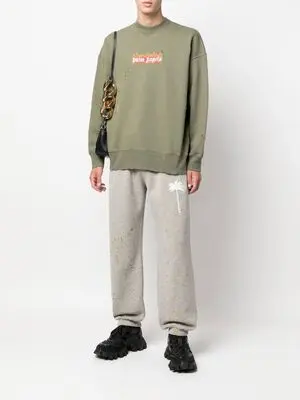 Palm Angels Paint Splatter Track Pants - Grey