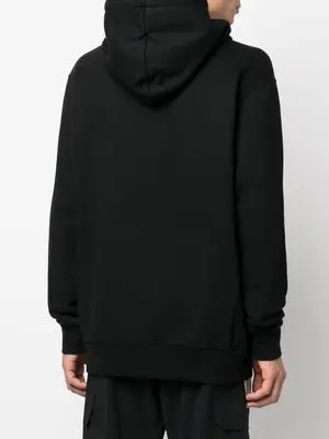 Palm Angels Rhinestone-embellished Logo Print Hoodie