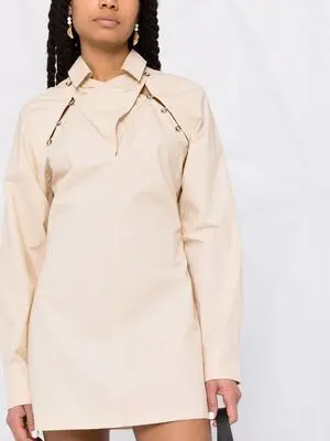Nanushka Asymmetric-fastening Shirt Dress