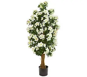 NEARLY NATURAL 57' Azalea Artificial Tree By - One-color