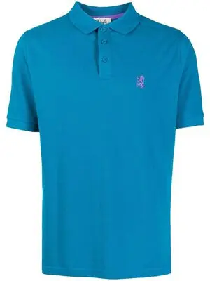 Pringle Of Scotland Heritage Golf Cotton Polo Shirt - Blue