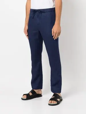 Frescobol Carioca Drawstring-waist Linen Chinos