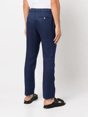 Frescobol Carioca Drawstring-waist Linen Chinos