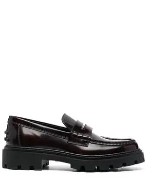 TOD'S Semi-patent Leather Loafers