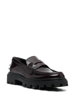 TOD'S Semi-patent Leather Loafers