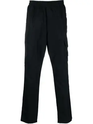 Stone Island Compass Patch Cargo Trousers - Black