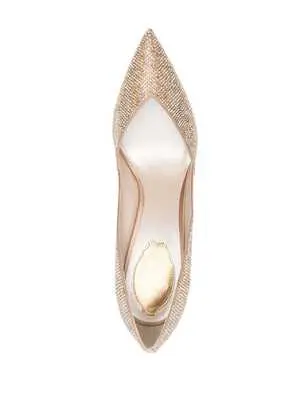 Rene Caovilla 105mm Rhinestone-embellished Leather Pumps