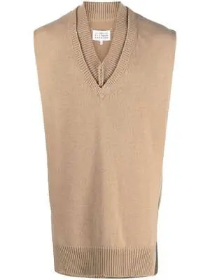 MAISON MARGIELA Layered V-neck Vest