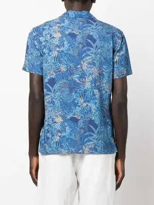 Orlebar Brown Tropicana-print Shirt - Blue