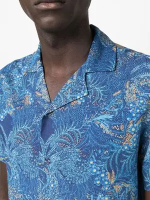 Orlebar Brown Tropicana-print Shirt - Blue