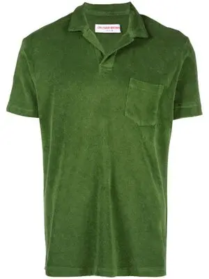 Orlebar Brown Terry Short-sleeve Polo Shirt - Green