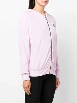 Philipp Plein Logo Patch Zip Hoodie