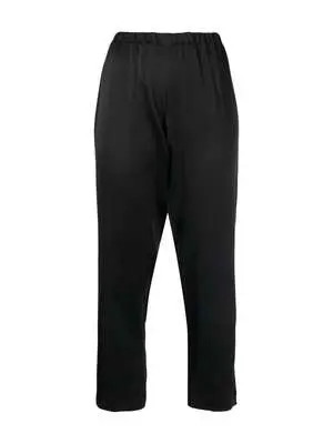 GILDA & PEARL Feather-trim Silk Pyjama Set