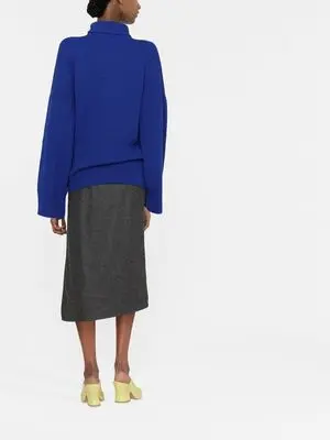 Attico Roll-neck Ribbed Jumper