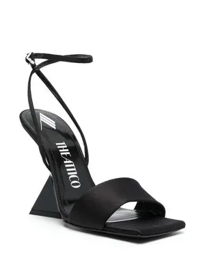 Attico Cheope 105mm Sandals - Black