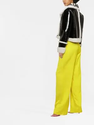 Karl Lagerfeld Faux Shearling Trimmed Coat
