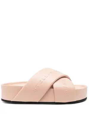 Stella McCartney Signature Logo Slides - Pink
