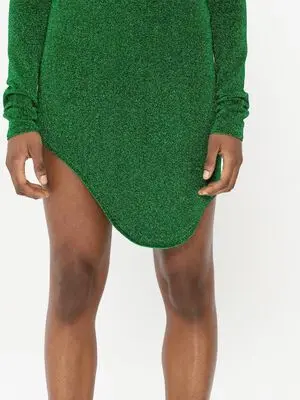 JW Anderson Glitter Cut-out Asymmetric Dress