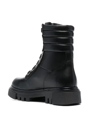 BALDININI Leather Combat Boots