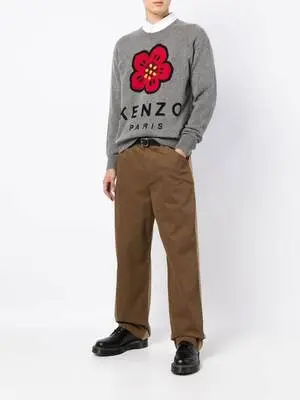 Kenzo Boke Flower Crew-neck Jumper - Grey