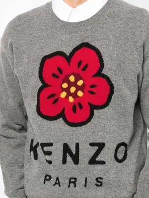 Kenzo Boke Flower Crew-neck Jumper - Grey
