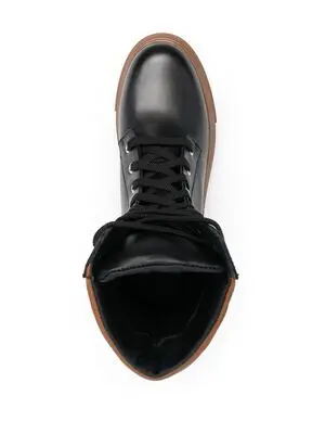 BALDININI Leather Combat Boots