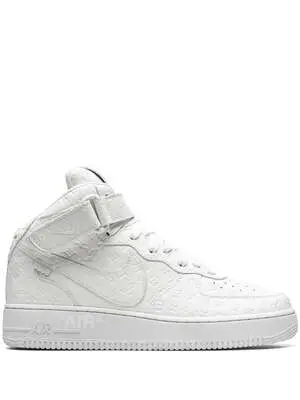 Nike X Louis Vuitton X Virgil Abloh Air Force 1 Mid Sneakers - White