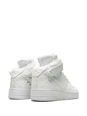 Nike X Louis Vuitton X Virgil Abloh Air Force 1 Mid Sneakers - White