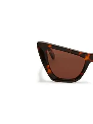 Off-White Edvard Cat-eye Sunglasses - Brown